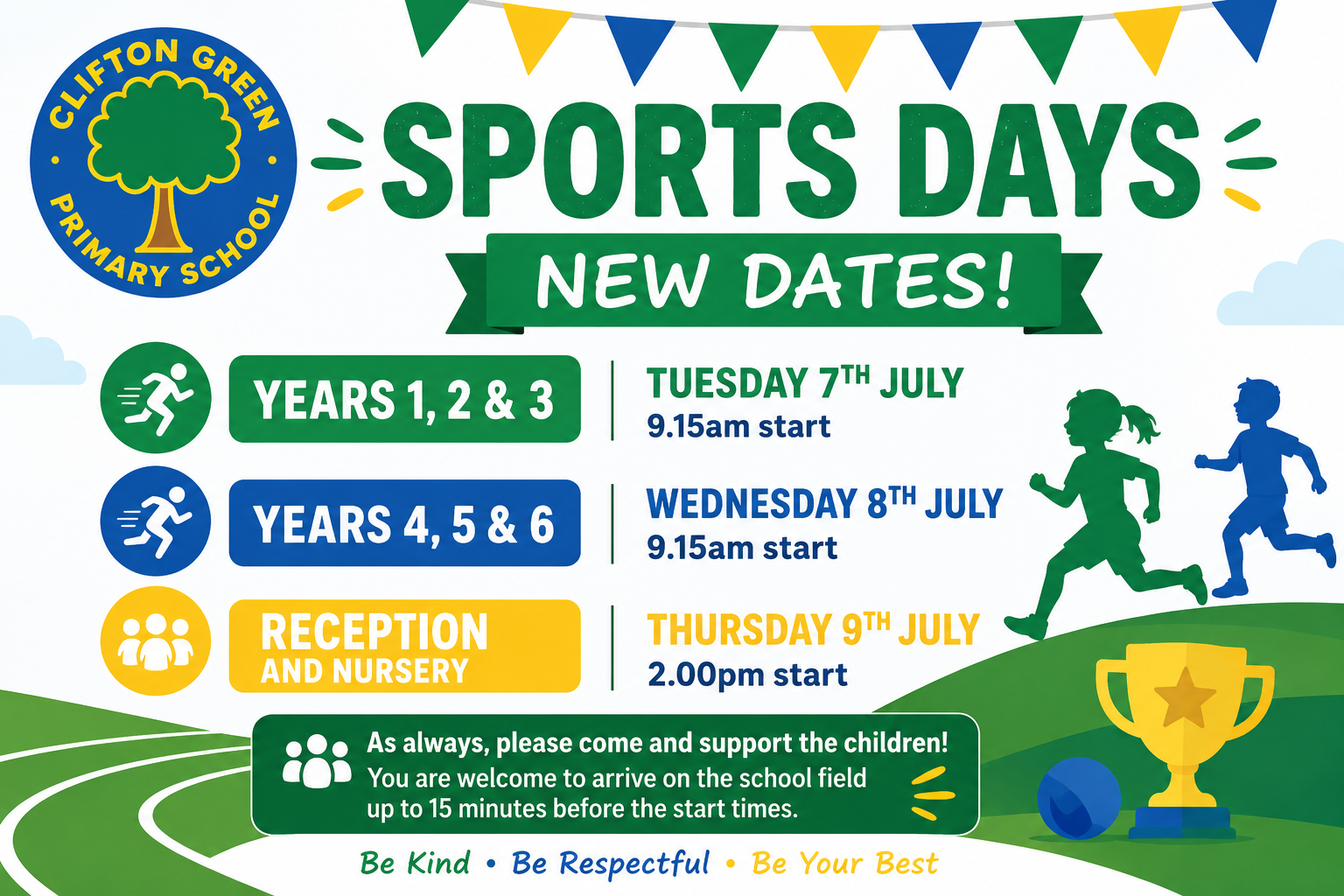 Sports Day 2026 - Clifton Green Primary School